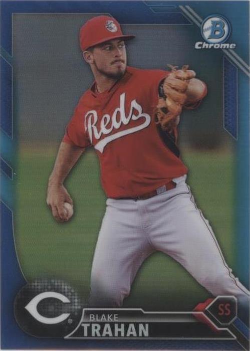2016 Bowman Chrome - Prospects Blake Trahan #BCP163 Blue Refractor /150 ...