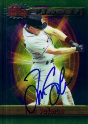 Tim Salmon autographed signed autograph auto Angels 1994 Topps Finest ...