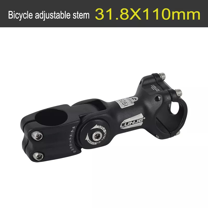 Bicycle Adjustable Stem 25.4/31.8 Handlebar Riser 90/110/130 Road ...