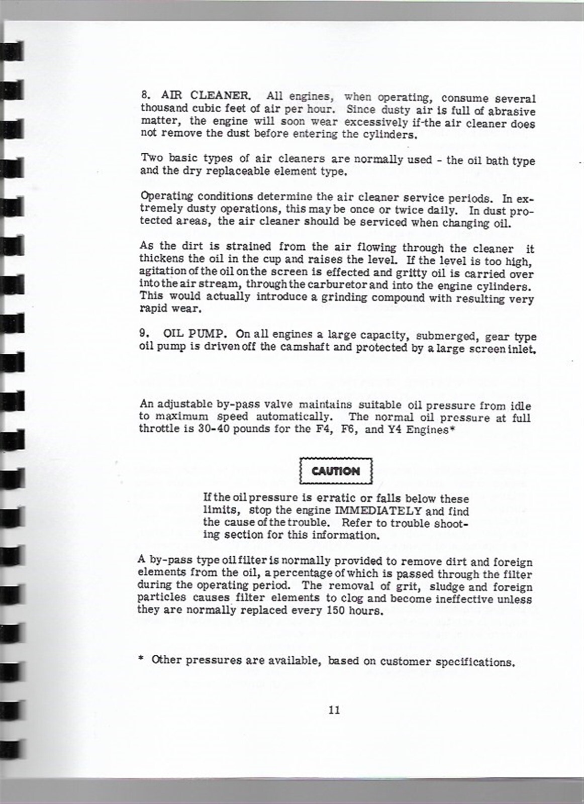 Continental F135 F163 F227 F245 Y112 Engine Owners Operators Manual L ...