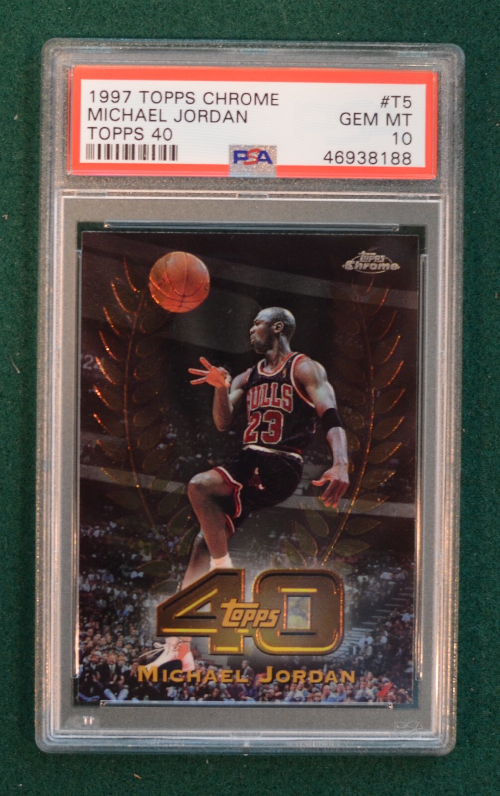 Michael Jordan 1997 Topps Chrome #T40-5 Topps 40 Price Guide - Sports ...