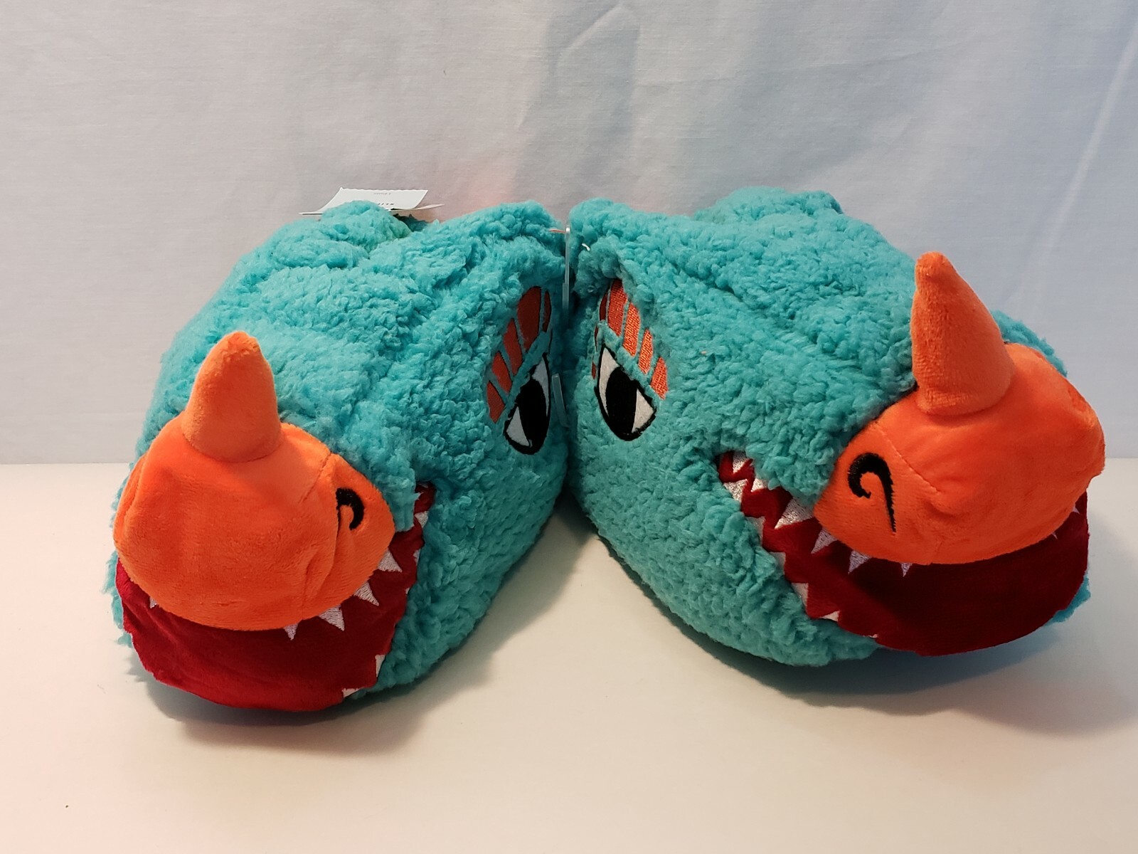 CAT & JACK Boys’ Lizard Head Bootie Slippers Turquoise Blue Size M 2-3 ...