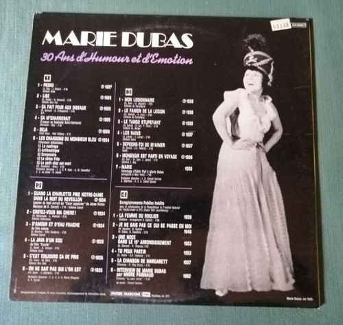 Marie Dubas: 30 Jahre Liebe Und Emotion - 2 X LP Serie Punch EMI 2C 134 ...