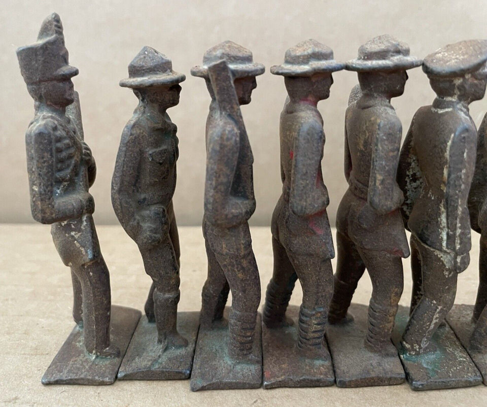 Vintage CAST IRON Soldier Figures 10pcs | eBay
