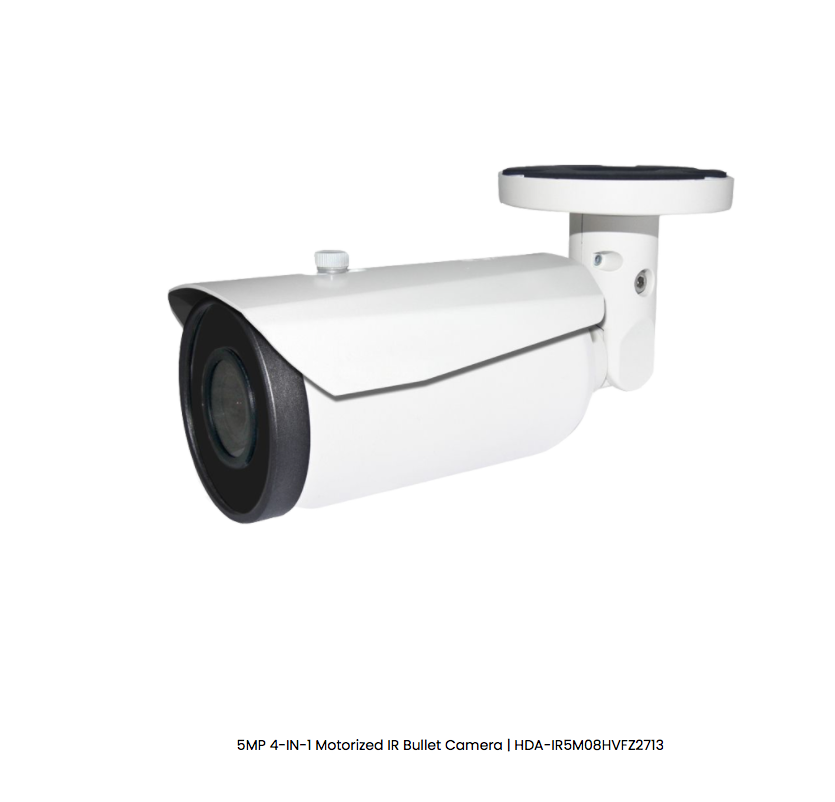 4-IN-1 Motorized IR Bullet Camera AHD TVI CVI CVBS IR 2.7-13.5mm Lens ...
