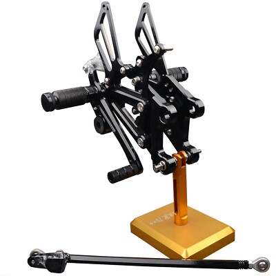 Black CNC Rearset Footpeg Brake Shift For Yamaha YZF R125 MT125 2008 ...