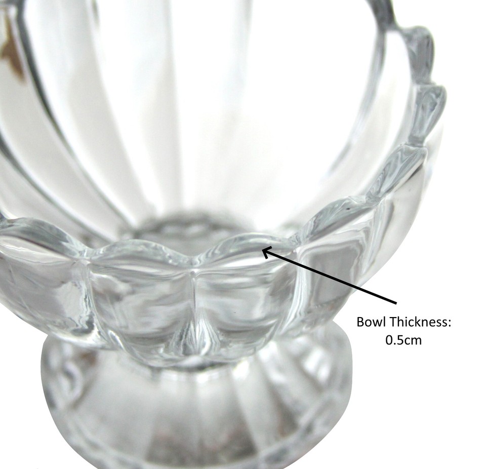 6 x Glass Prawn Cocktail Bowls Glasses Appetizer Starter Serving Dishes ...
