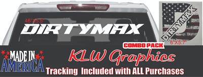 Dirtymax Decal Sticker Turbo Diesel Truck Crew Cab Soot Def 6.0L 6.6L 3 ...