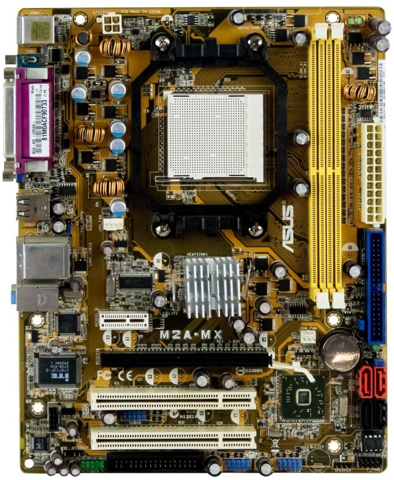 ASUS M2A-MX SOCKET AM2/AM2+ 2x DDR2 PCIe PCI mATX MAINBOARD | eBay