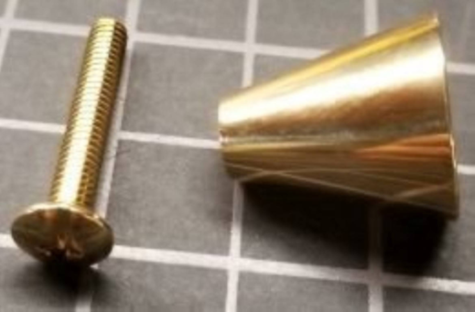 Cast Brass Mid-Century Modern Knob Cone sleek contemporary pull handle ...