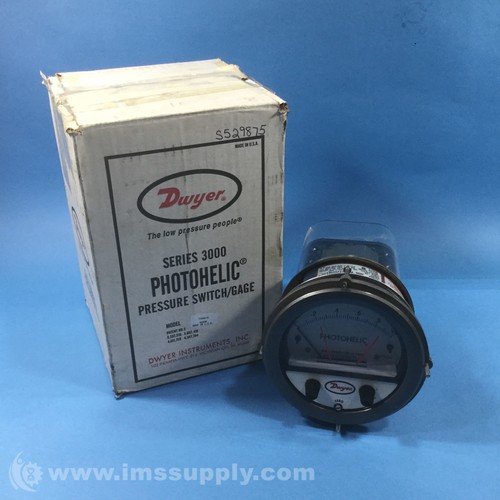 Dwyer 170040-00 Series A3000 Photohelic Pressure Switch/Gage FNOB | eBay