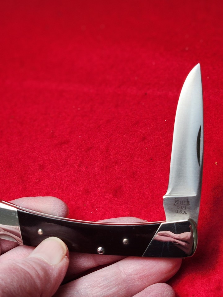 Buck USA 501 Single Blade Lock Back Knife Hardwood Handles Unused | eBay