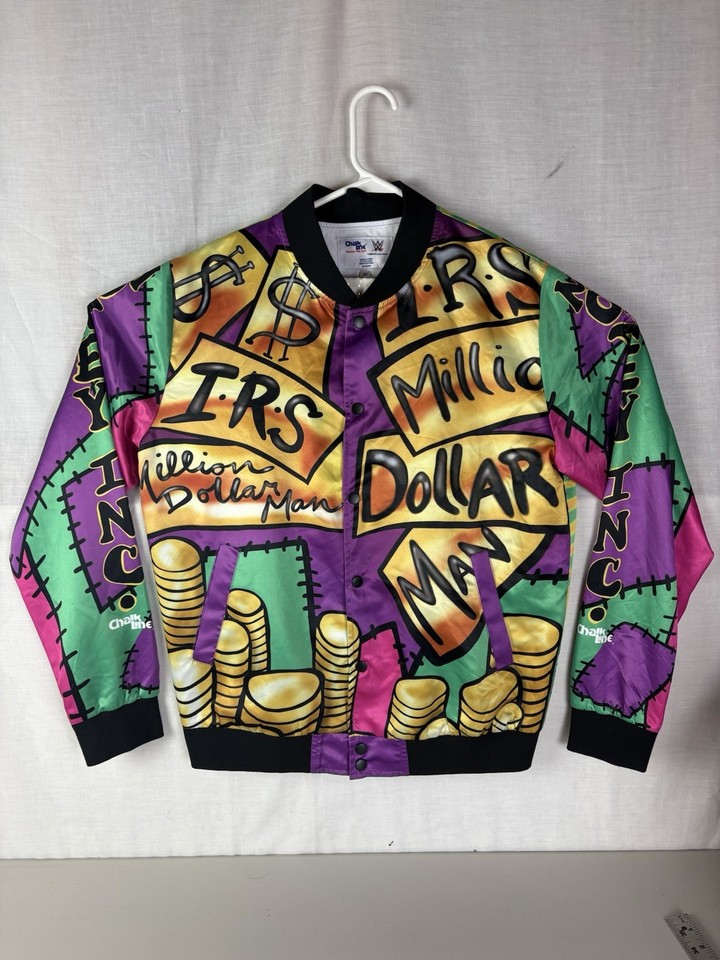 WWF Chalk Line Medium Jacket Ted DiBiase WWE Wrestling Money Inc | eBay