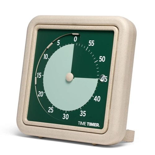 Stay on Task Time Timer® Retro 8" Eco Visual Timer - 60 Minute Green ...