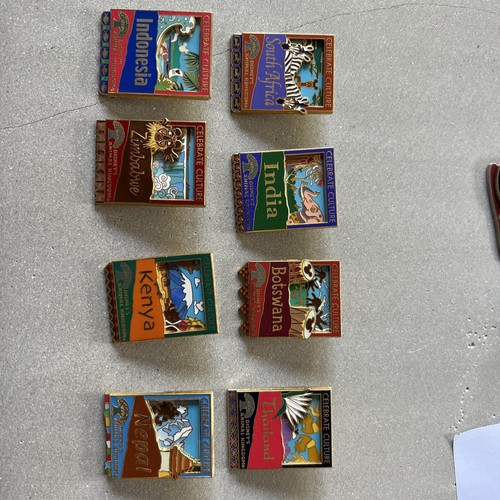 Disney's Animal Kingdom Celebrate Culture Pin 2002 8 pins Full Set | eBay