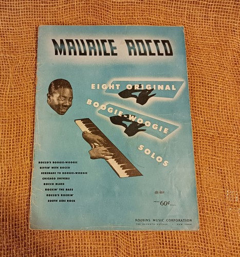 MAURICE ROCCO Songbook 8 ORIGINAL BOOGIE-WOOGIE SOLOS Sheet Music 1943 ...