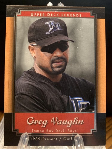 2001 Upper Deck Legends Tampa Bay Devil Rays Baseball Card #11 Greg ...