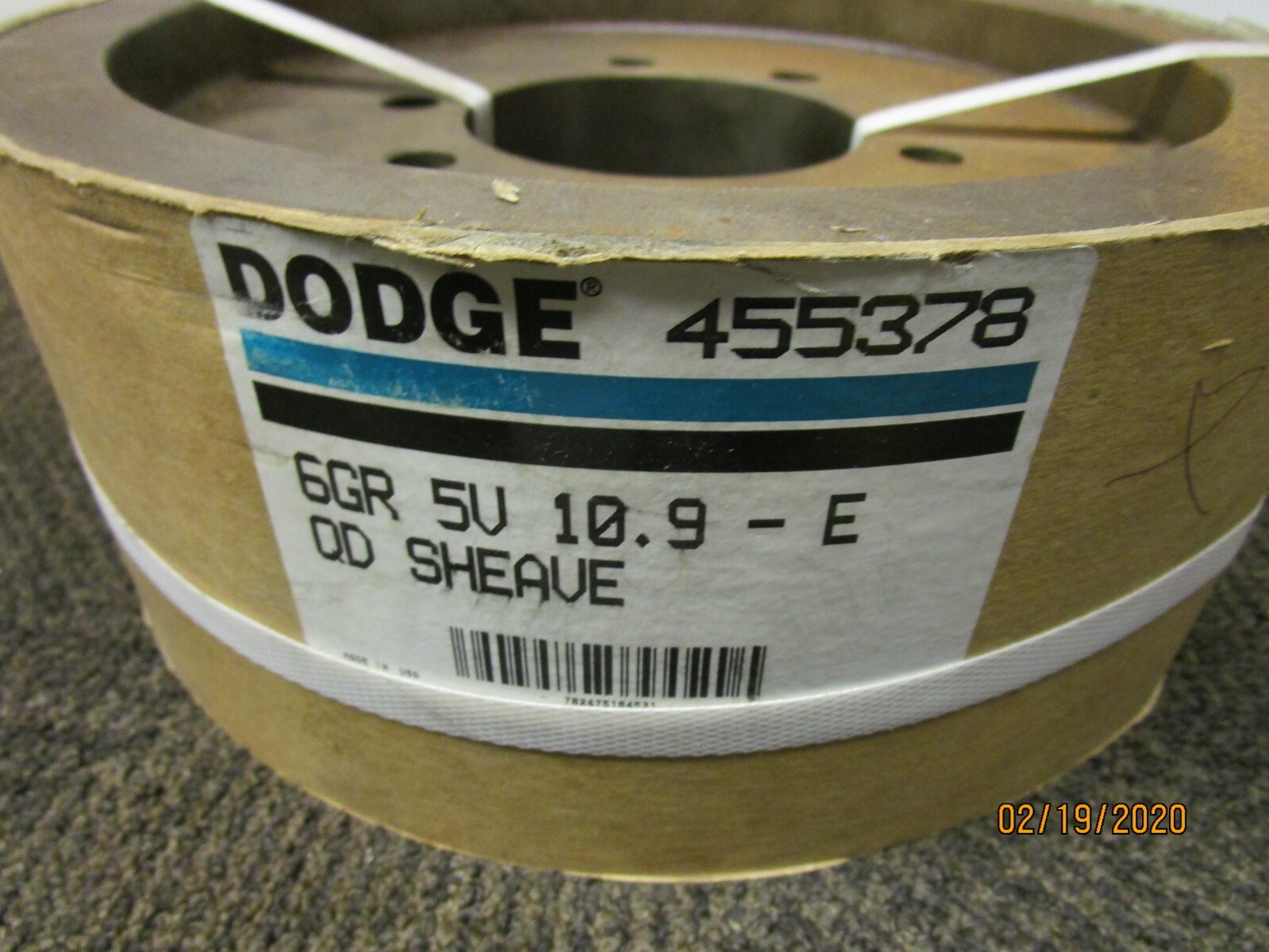 DODGE 455378 6/5V10.90-E 6 6GR 5V 10.9-E 6 6/5V10.9-E GROOVE QD SHEAVE ...