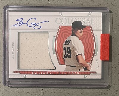 Seth Corry 2022 National Treasures Baseball Colossal Patch Auto 31/49 ...