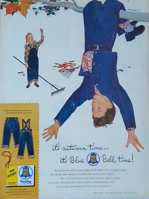 Extended 1953 Blue Bell print ad. It's blue bell time! | eBay