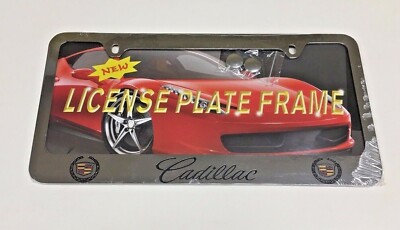 Cadillac Logo License Plate Frame Stainless Steel with Laser Engraved ...
