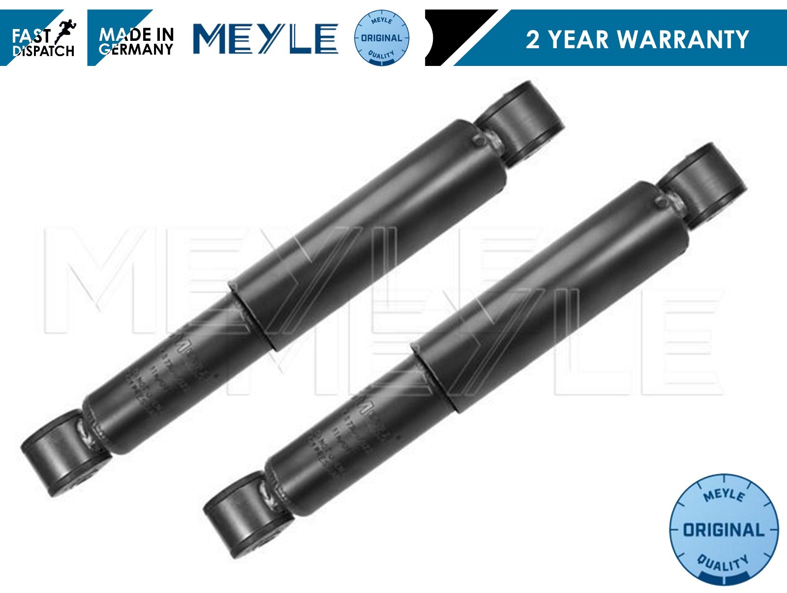 FOR VW CADDY MK3 1.9 TDi REAR SHOCK ABSORBER SHOCKERS MEYLE GERMANY ...