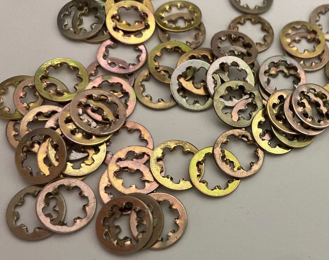 1/4" M6 Internal Tooth Lock Shakeproof Washer 12.1mm Phosphor Bronze ...