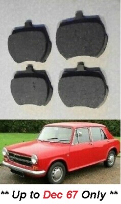 AUSTIN MORRIS BMC 1100 1300 AD016 FRONT BRAKE PADS SET (** 62- Dec 67 ...