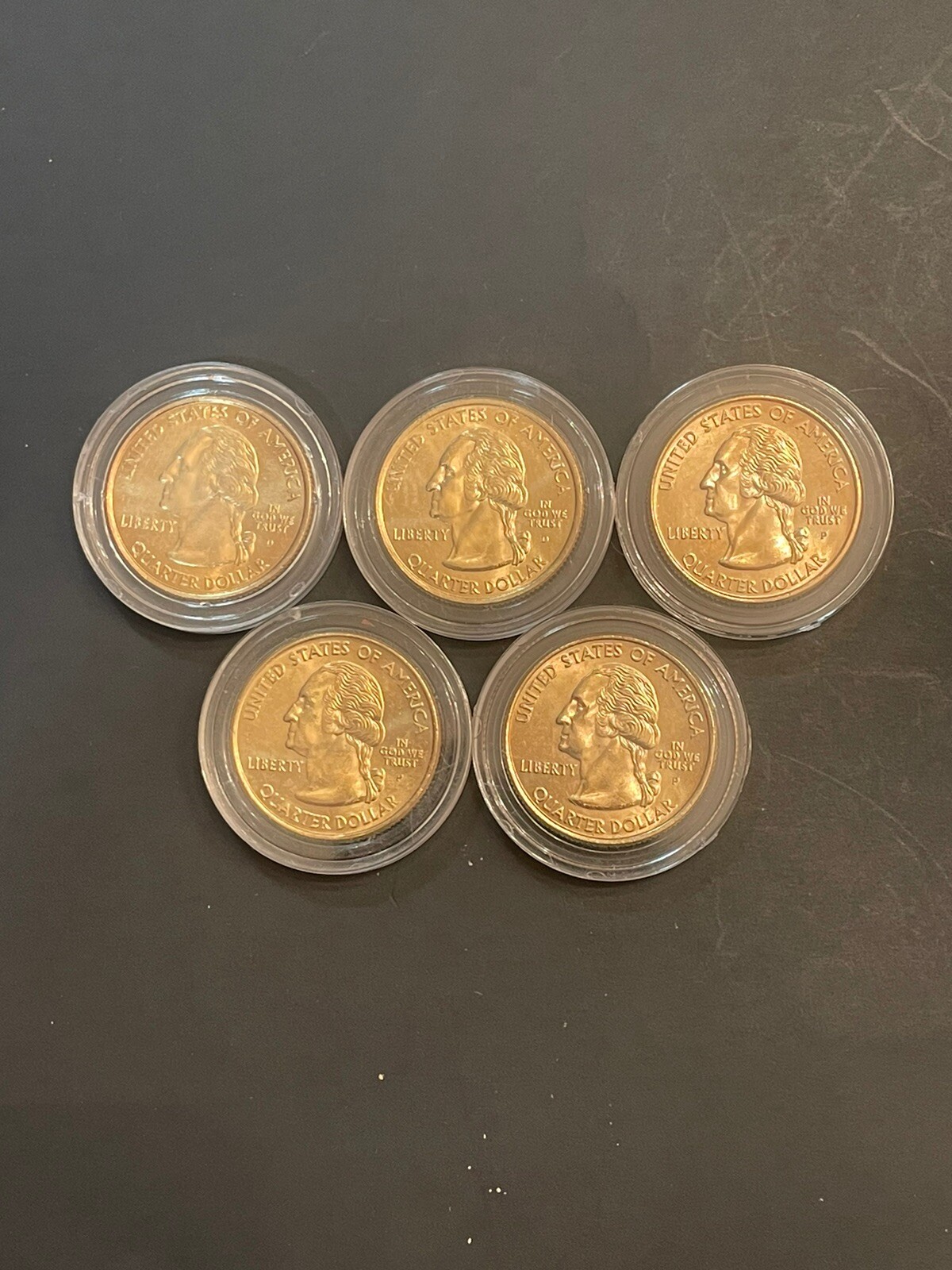 2004 Complete Set Of 24kt. Gold Plated State Quarters D/P Mint | eBay