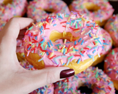 Pink Sprinkle DONUT PROP | Squishy Fake Food Donut Hair Accessory | eBay