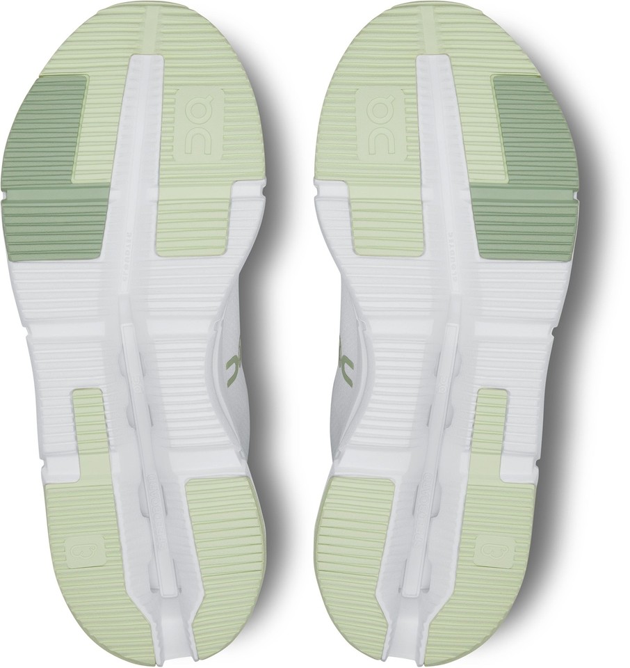 NEW Men's On Brand All White/Green Cloud Cloudnova 2 OC Running Shoes ...