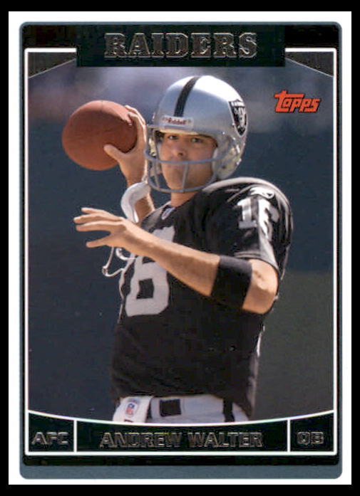 2006 Topps #119 Andrew Walter Oakland Raiders Football Card | eBay