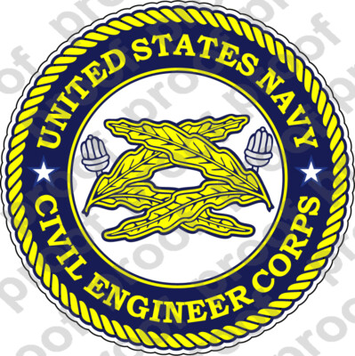 STICKER USN VET CIVIL ENGINEER CORPS B | eBay