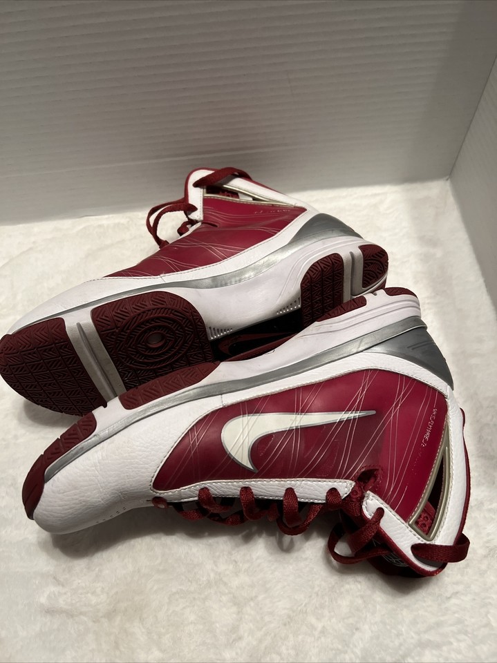 Nike Zoom Hyperize Red White Basketball Shoes Womens 8 Dream Flywire ...