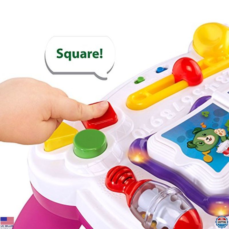LeapFrog Learn and Groove Musical Table, Pink, Interactive Toy with Fun ...