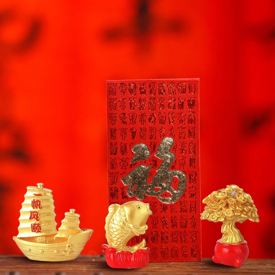 8 Pcs Chinese New Year Bonsai Decor Decoration Mini Spring Festival ...