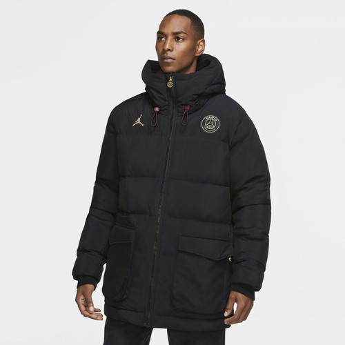 Nike Air Jordan X PSG Down Parka Men's Size XL XL-Tall Black Maroon ...