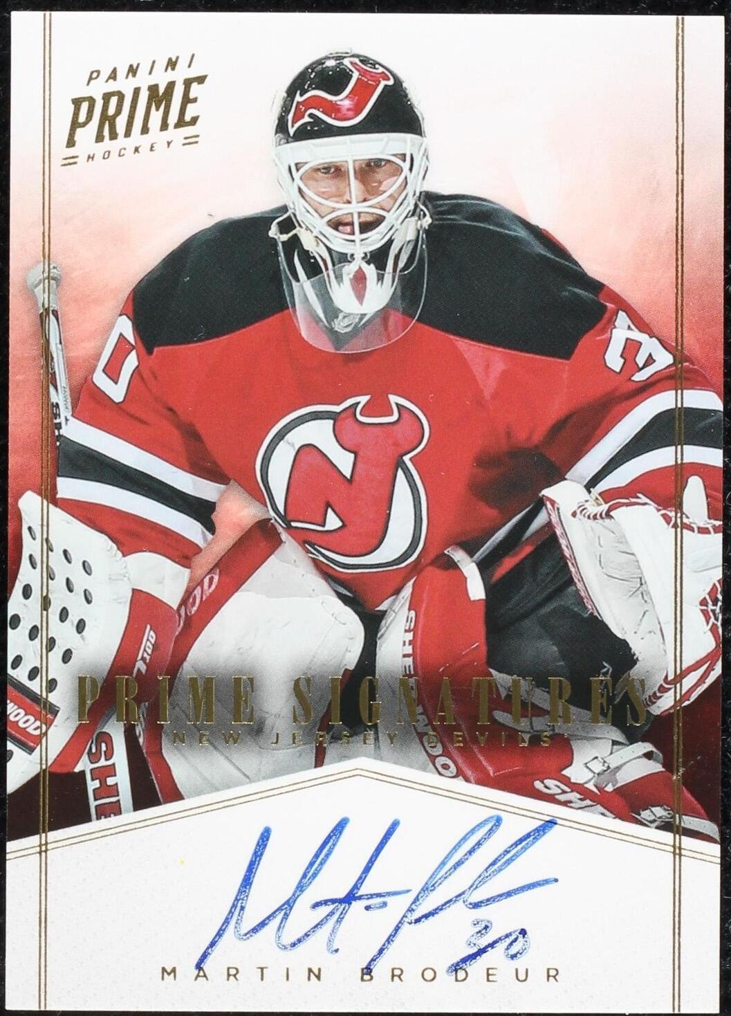 2011-12 Panini Prime - Prime Signatures Martin Brodeur #4 Gold /50 (AU ...