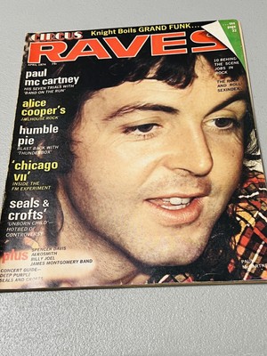 Circus Raves Magazine Apr 1974 McCartney, Alice Cooper, Chicago ...