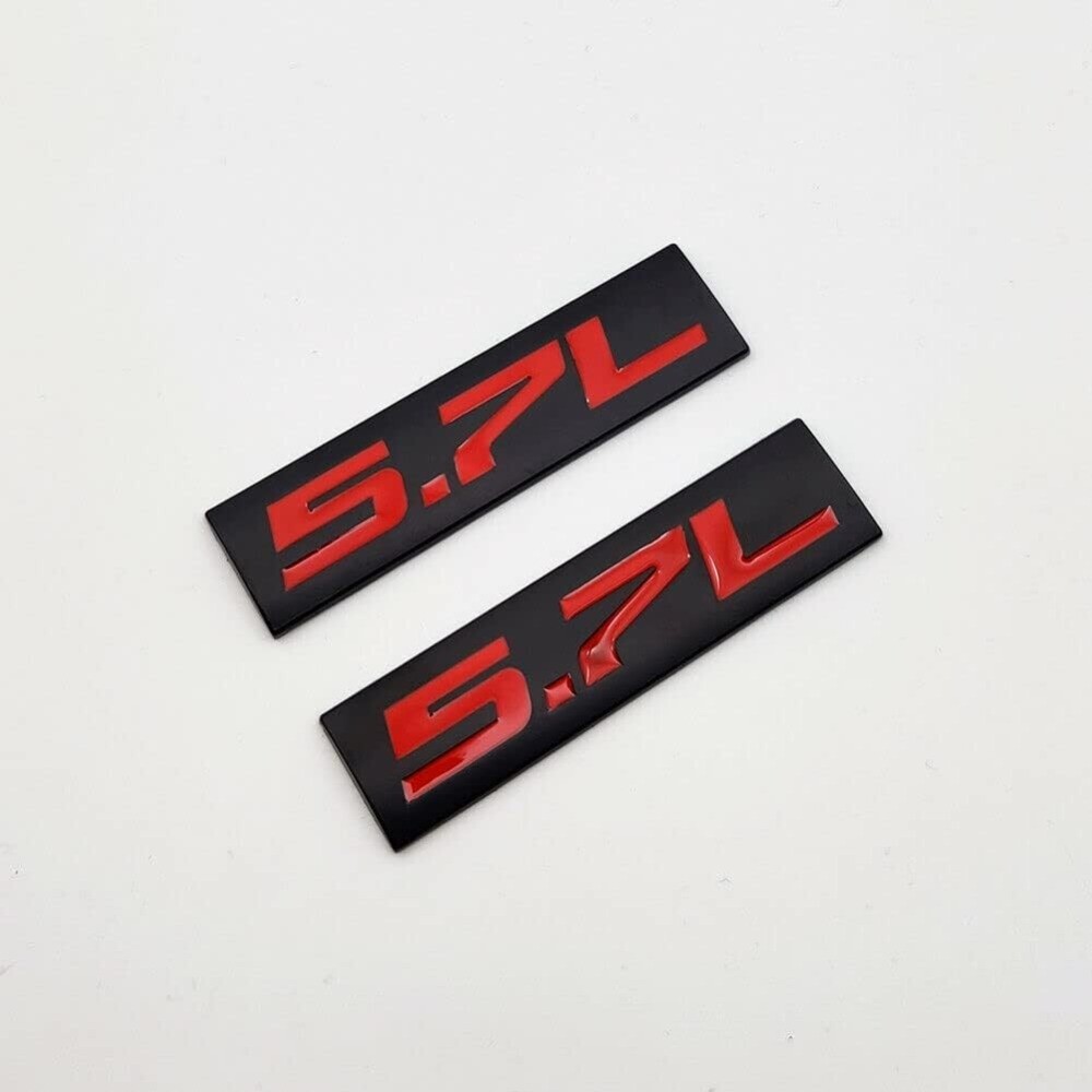 2pcs 2Color 5.7L Logo Car Emblem Badge for Cars, Trucks, SUVs | eBay