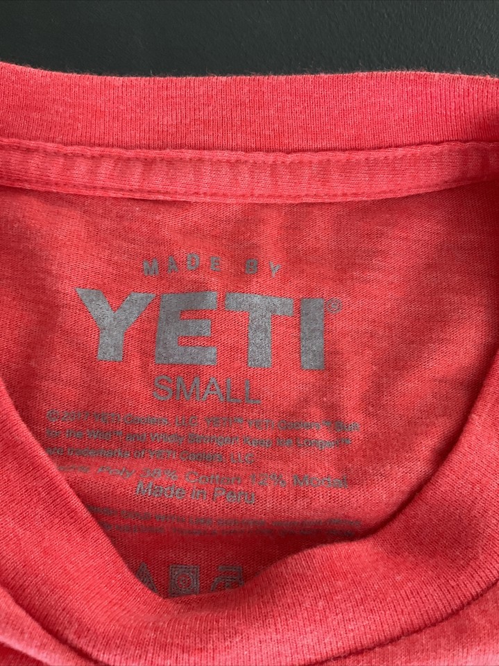 Yeti Shirt Box Logo Graphic Tee Short Sleeve Built For The Wild Crew ...