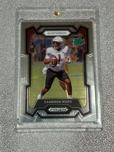 CAM WARD RARE ROOKIE PRIZM RC CHROME INVESTMENT CARD SP NFL DRAFT MIAMI ...