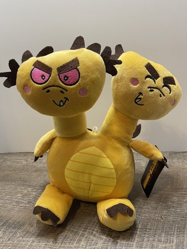 Ghiddy 2 Headed 13” Japanese Monster Mania Plush Yellow Dragon Stuffed ...