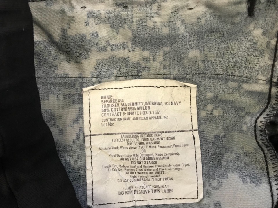 US NAVY WORKING UNIFORM NWU BLUE CAMO MATERNITY TROUSERS BLOUSE SML | eBay