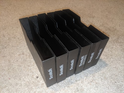 6 Scotch VHS Durable Plastic Sleeves /Storage Cases Covers!!! | eBay
