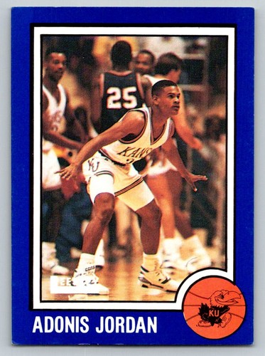1989-90 LEESLEY ADONIS JORDAN KANSAS UNIVERSITY #55 | eBay
