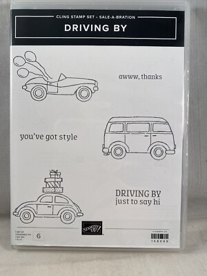 DRIVING BY Stamp Set Stampin Up VW Bus Beetle Corvette Sale-a-Bration ...
