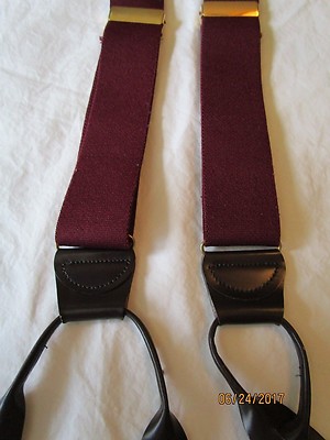 Maroon Braces Suspenders | eBay