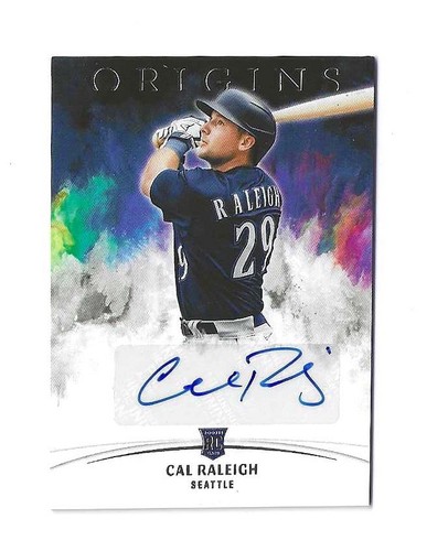 2022 Panini Chronicles Origins Cal Raleigh Rookie Auto RC OS-CR Seattle ...