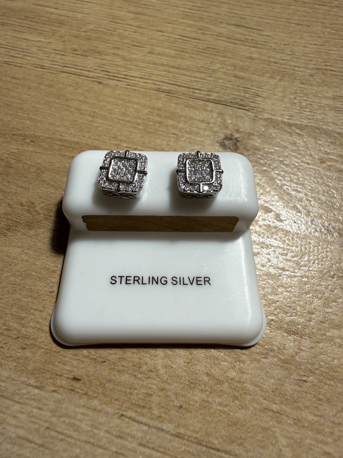 7 mm 0.68 ct Screw Back Lab-Grown Moissanite 925 Silver Earrings | eBay